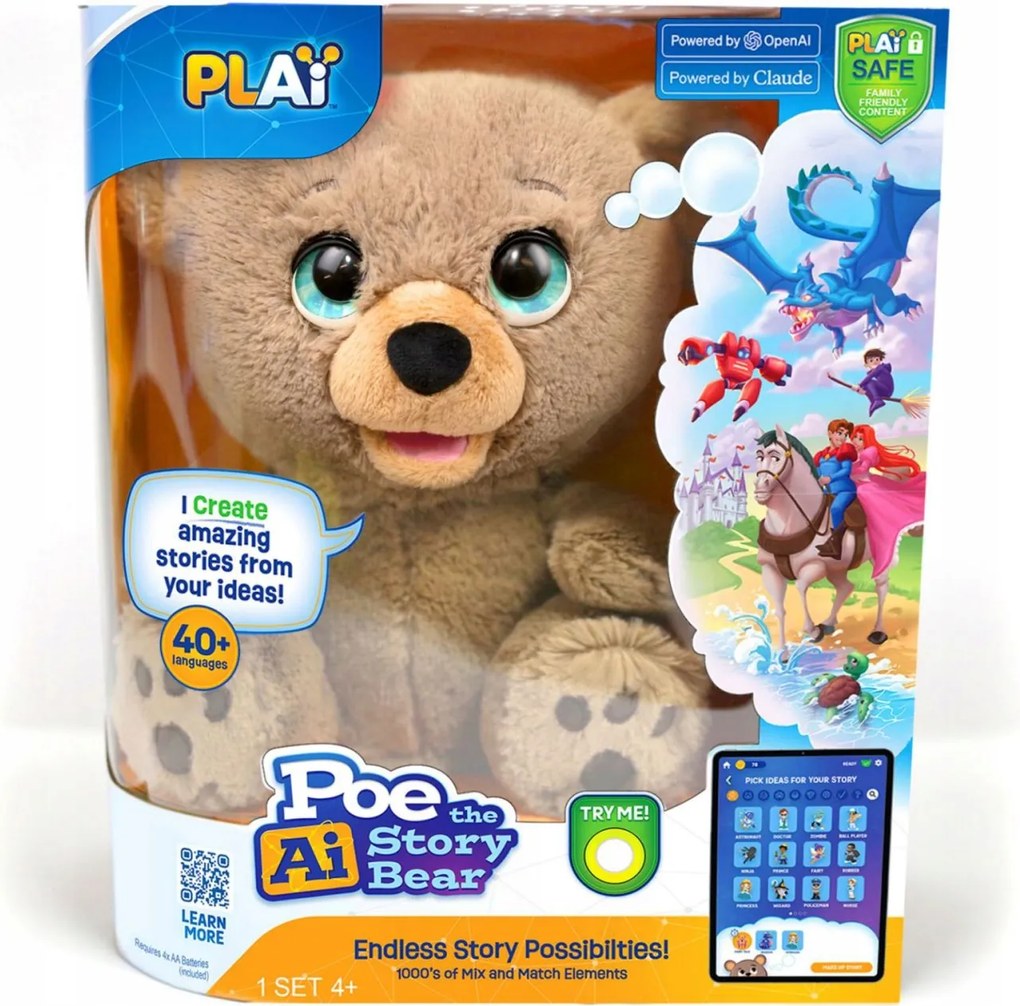 Interaktivní Příběh Play-i Poe Ai Vyprávějící Teddy Bear