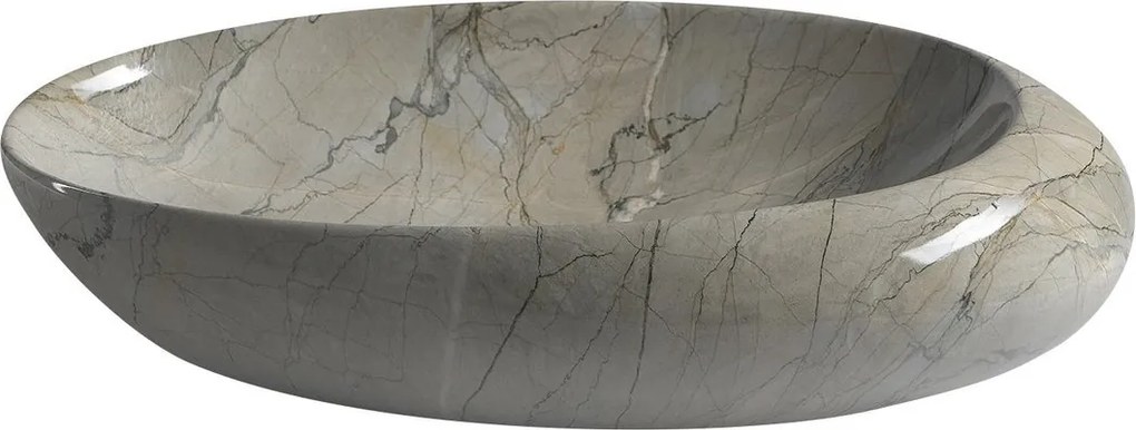 Sapho Sapho, DALMA keramické umyvadlo 68x16,5x44 cm, grigio, MM313