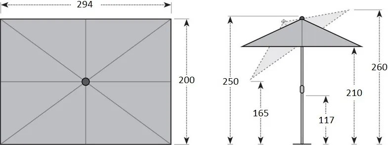 Doppler ACTIVE 300 x 200 cm zelená