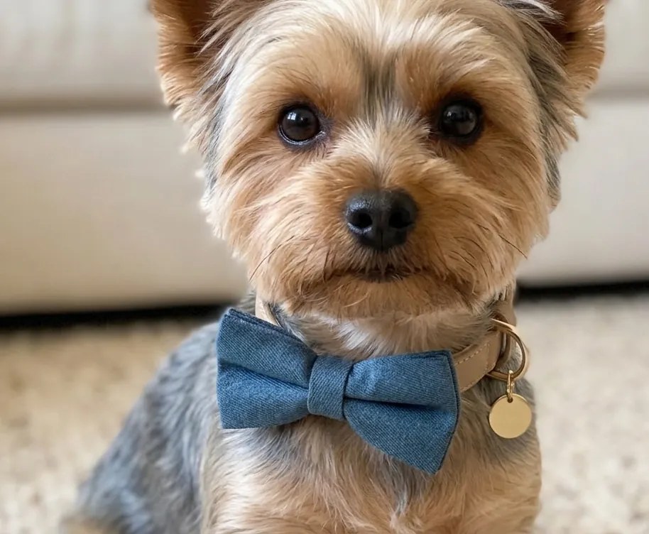 Pet Amour Motýlek na obojek pro psy tmavě modrý Velikost: S