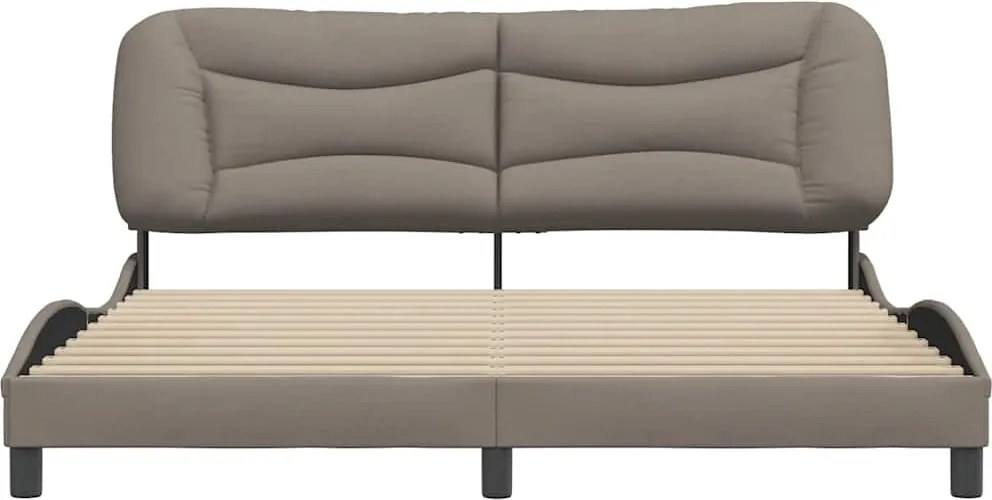 Rám postele bez matrace Hvar taupe 180 x 200 cm textil 3207790