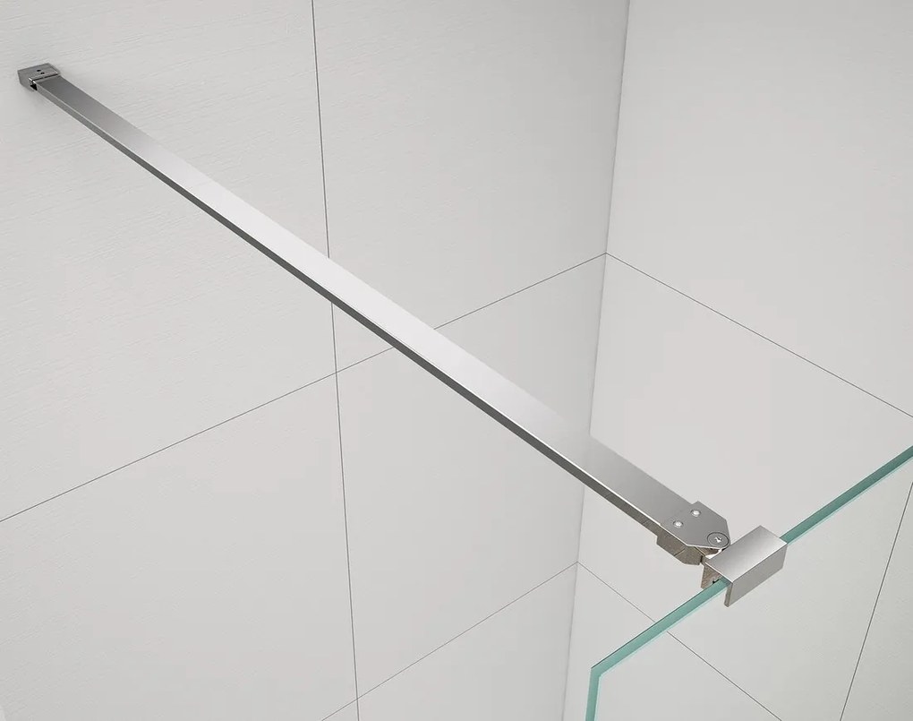 Polysan Esca Chrome sprchová zástěna 120 x 210 cm jednodílná do prostoru aluchrom sklo Marron ES1512-05