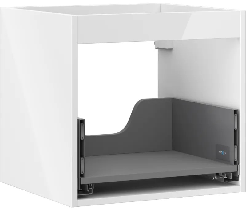 Mexen Box-A, závěsná skříňka 50 cm, 1 zásuvka, bílá lesklá, 91AX0-0500-470-1-00