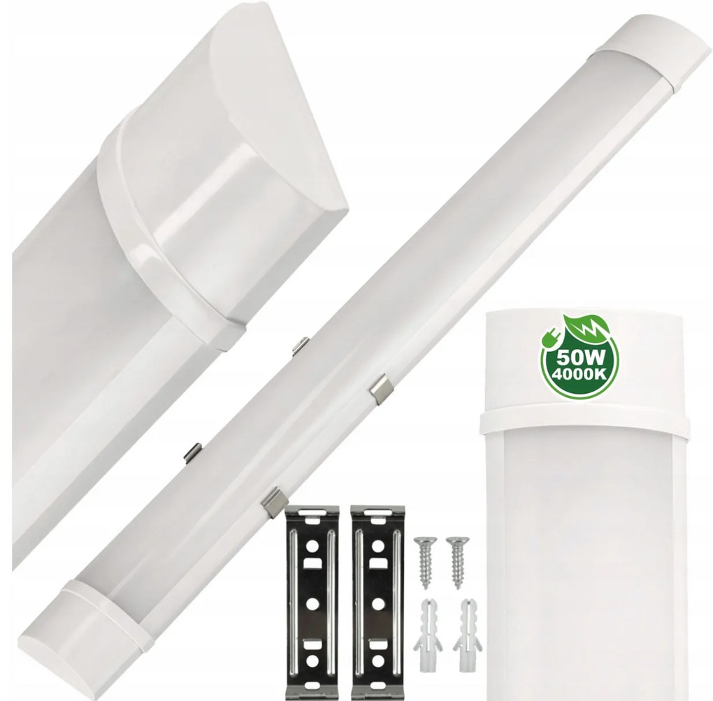 ECOLIGHT LED dílenské svítidlo 150cm - 230V - 50W - IP20 - neutrální bílá
