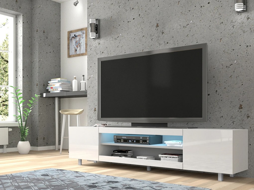 TV stolek/skříňka Katty (bílá) (LED). 1057669