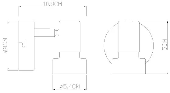Globo 15548TK - Stolní lampa MAXY 1xE27/40W/230V bílá/antracit