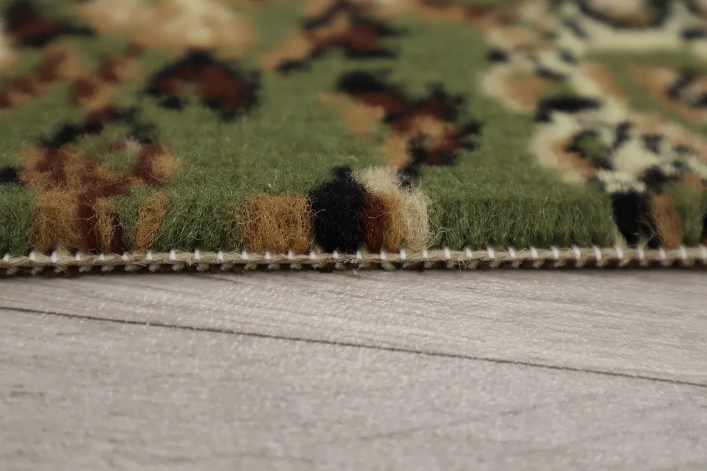 Behúň na mieru Samira New 12003-023 green, šíre 120 cm, zelená, chodba / predsieň, Weltom