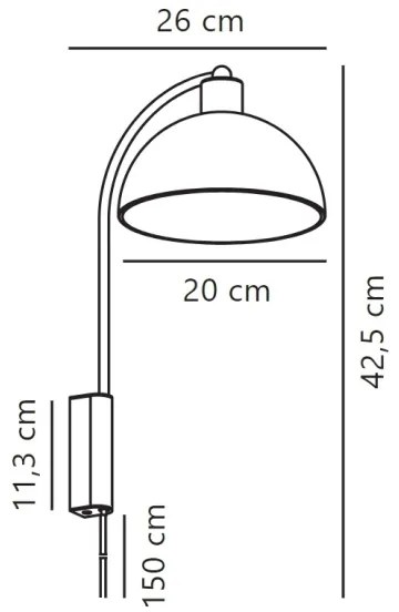 Nordlux - Nástěnná lampa ELLEN 1xE14/40W/230V bílá