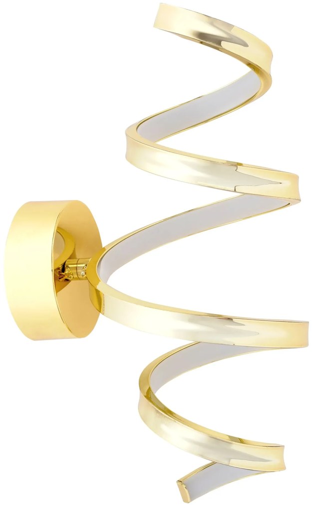 Toolight Toolight, LED nástěnné svítidlo, 4000K, 18W, APP827-W, zlatá lesklá, OSW-09179