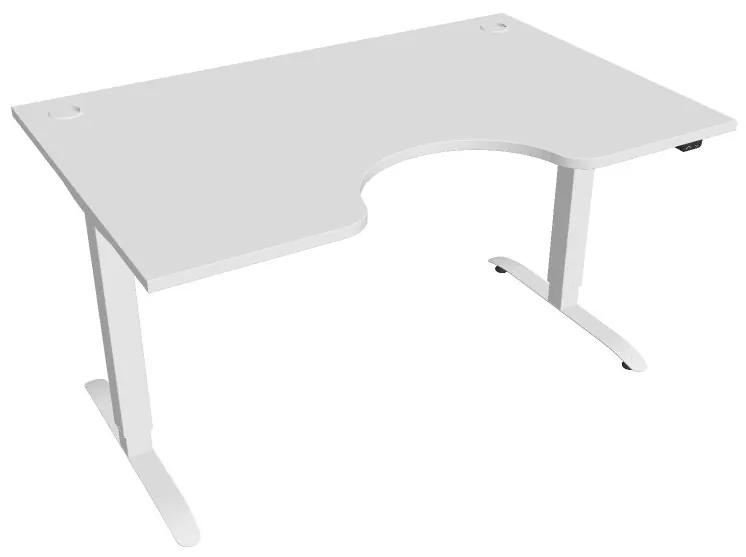 Hobis Motion Elektr. nastavitelný stůl 140x90 - HOBIS ERGO MOTION MSE 2 1400 Dekor stolové desky: bílá, Barva kovové podnože: bílá