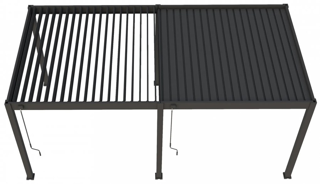 Outdoor Creations Hliníková pergola s lamelami ORION 360x530cm 6 stojek Barva: Antracit RAL 7015
