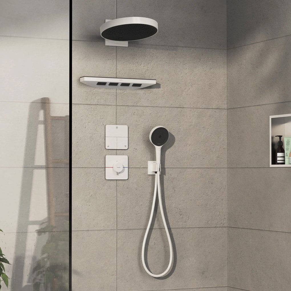 Hansgrohe ShowerSelect Comfort Q - Termostat pod omítku, bílá matná, HAN-15588700