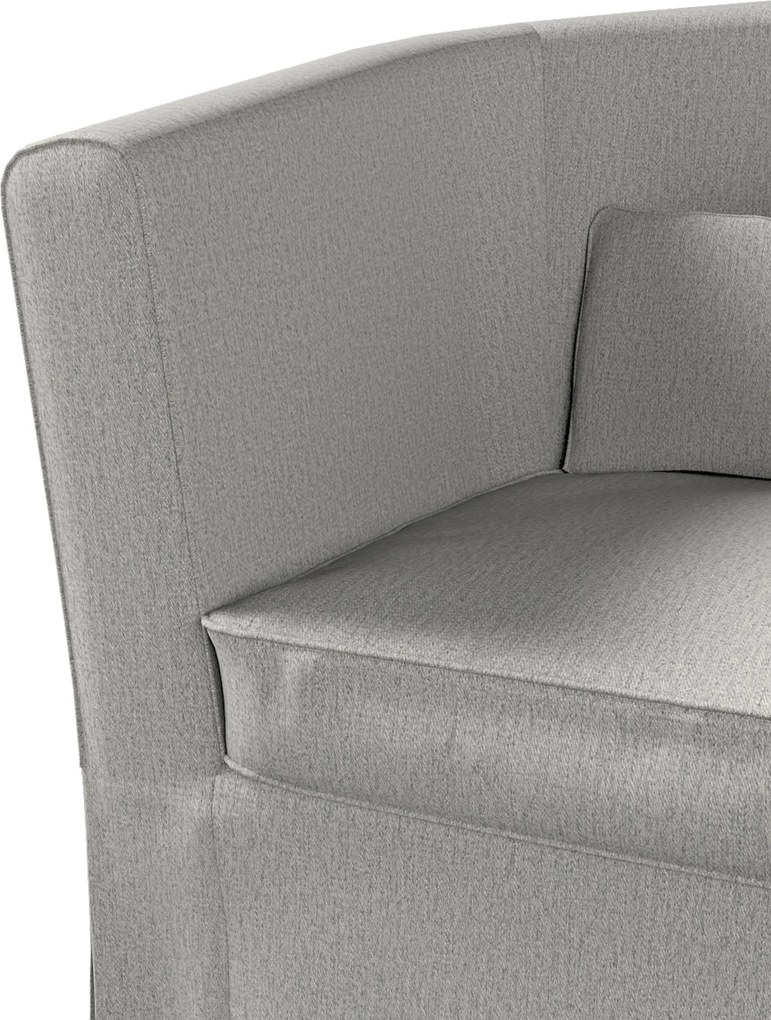 Potah na křeslo IKEA Ektorp Tullsta barva šedá látka pletený vzor