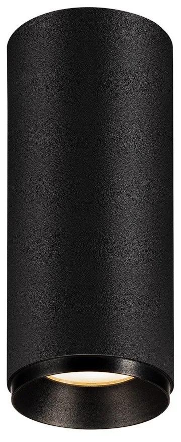 LA 1004131 NUMINOS® CL PHASE S vnitřní LED přisazené stropní svítidlo černá/černá 3000 K 36° - BIG WHITE (SLV)
