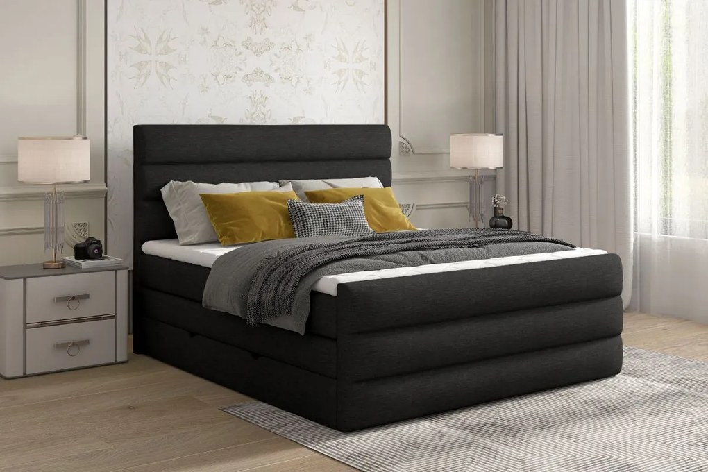 Dvojlůžko boxspring CANDE - Sawana 14 - 160x200cm