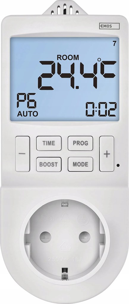 Zásuvka Emos P5660SH Zásuvkový termostat 2v1 WiFi