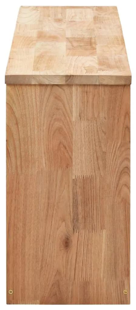 vidaXL Botníková lavice 94 x 20 x 38 cm masivní ořechové dřevo