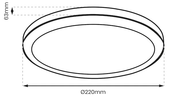 Stropní LED svítidlo Vera, 1x LED 18w, 4000k, w