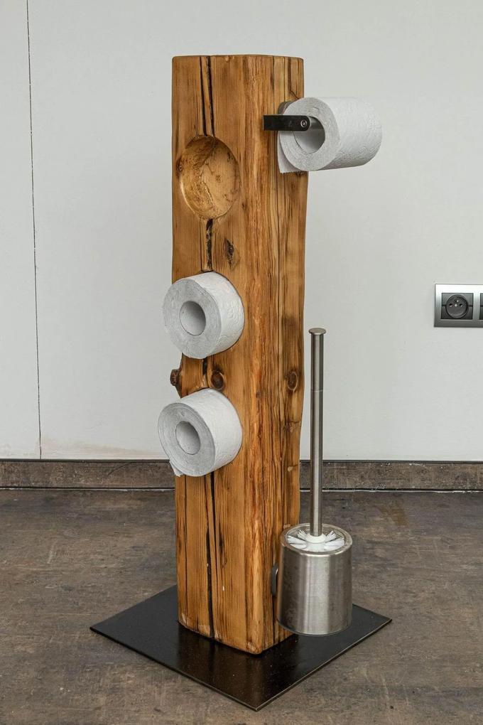 Dřevěný držák na WC papír Arbo | BIANO