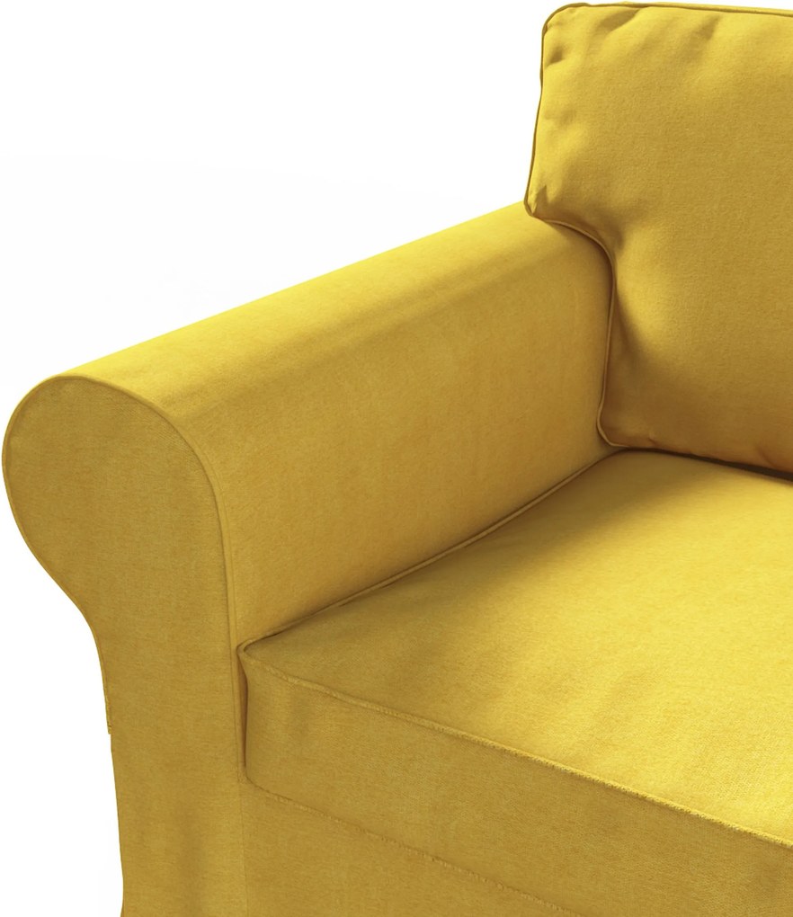 Potah na křeslo IKEA Ektorp barva žlutá látka pletený vzor
