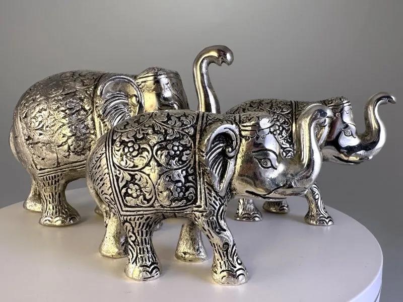 Kovový slon, Indie 13 cm