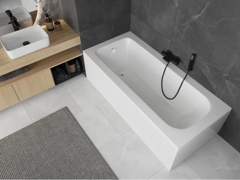 Mexen Vega obdélníková vana 120 x 70 cm s krytem, bílá - 55011207000X
