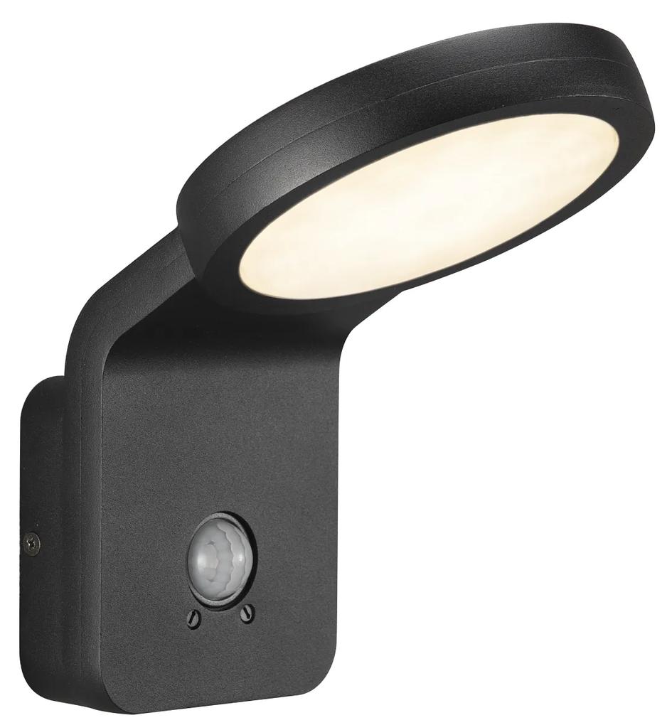 Venkovní světlo Nordlux Marina Flatline s pohybovým senzorem (černá) Venkovní nástěnná světla s čidlem plast IP44 46831003