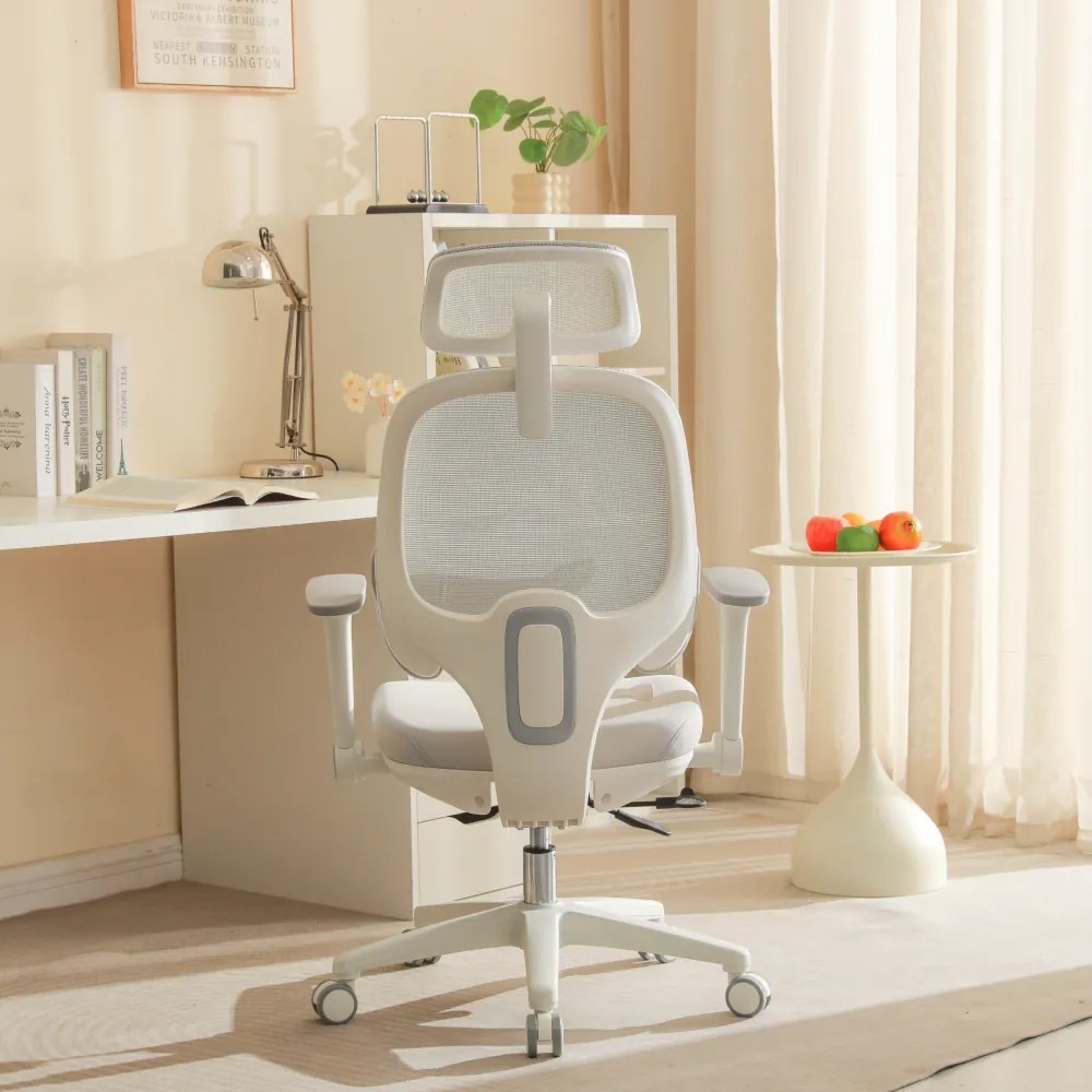 Ergonomická kancelářská židle BALANCE - šedá síťovina