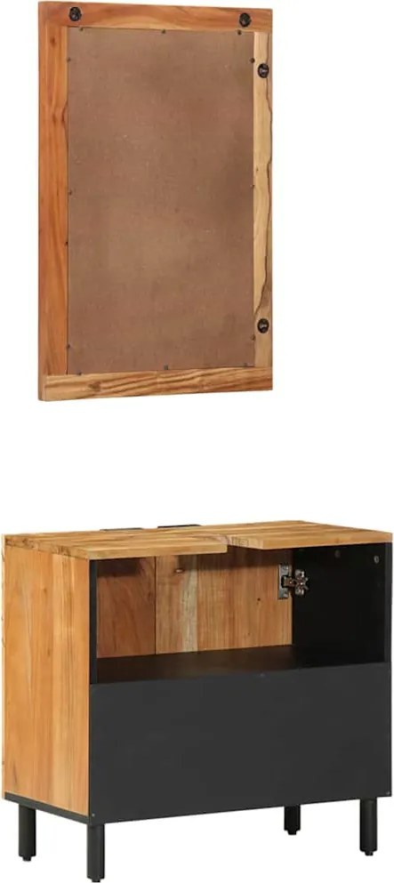 Sada koupelnových skříněk 2 ks Přírodní 62 x 33 x 58 cm 3310012