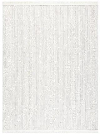 koberec NANO EN14A Diamanty, smyčkový, plošně tkaný bílá velikost 200x290 cm | krásné koberce cz