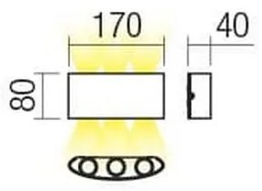 Redo 90227 - LED Venkovní nástěnné svítidlo FABO LED/6W/230V 3000K IP54 hnědá