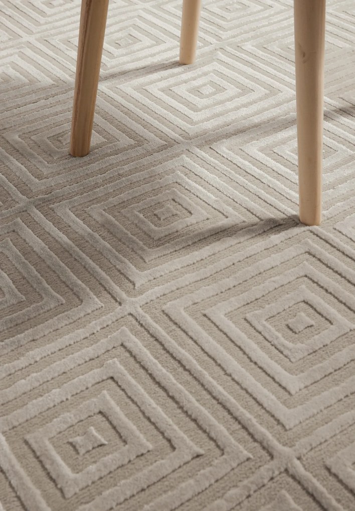 ELLE Decoration, Kusový koberec Perles 106184 White Cream z kolekce Elle, 160x235, béžová, ložnice