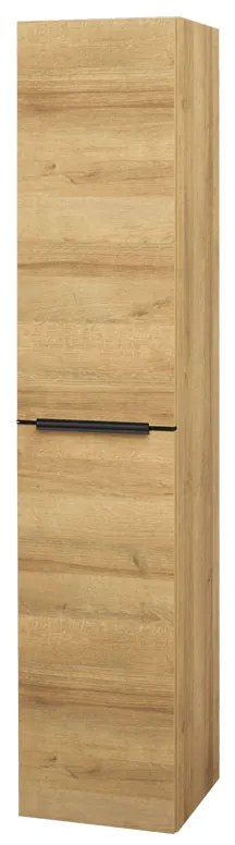 Mereo Mereo, Mailo, koupelnová skříňka vysoká 170 cm, bílá, dub, antracit, CN524LPB