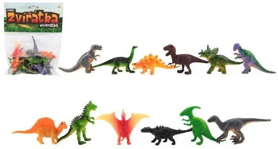 Zvířátka dinosauři - 12 ks