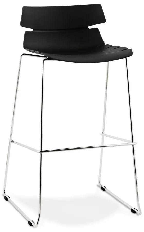 BonamiČerná barová židle Kokoon Reny, výška sedu 77 cm