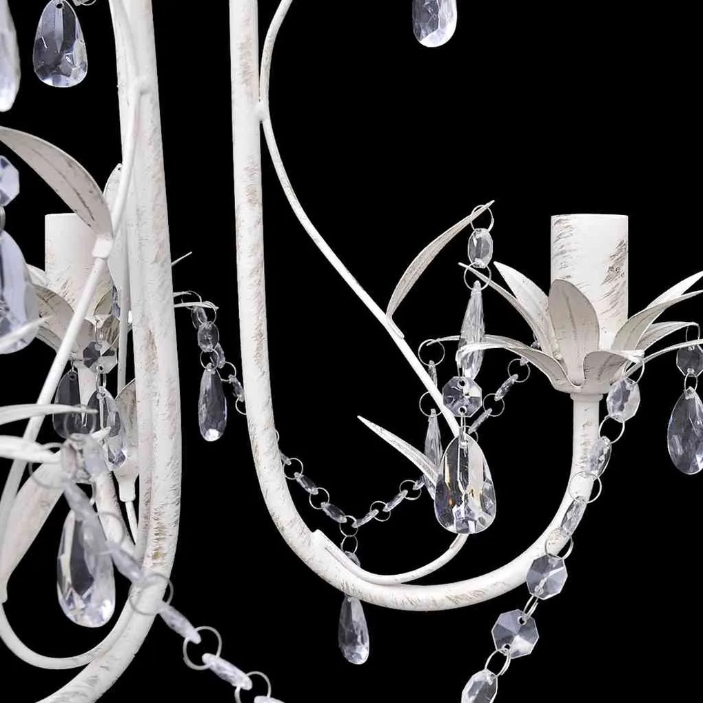 Elegantní, křišťálový lustr bílý 240686