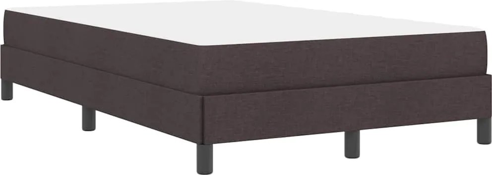 Postel s boxspringem Tmavě hnědá 120 x 190 cm textil 3398475