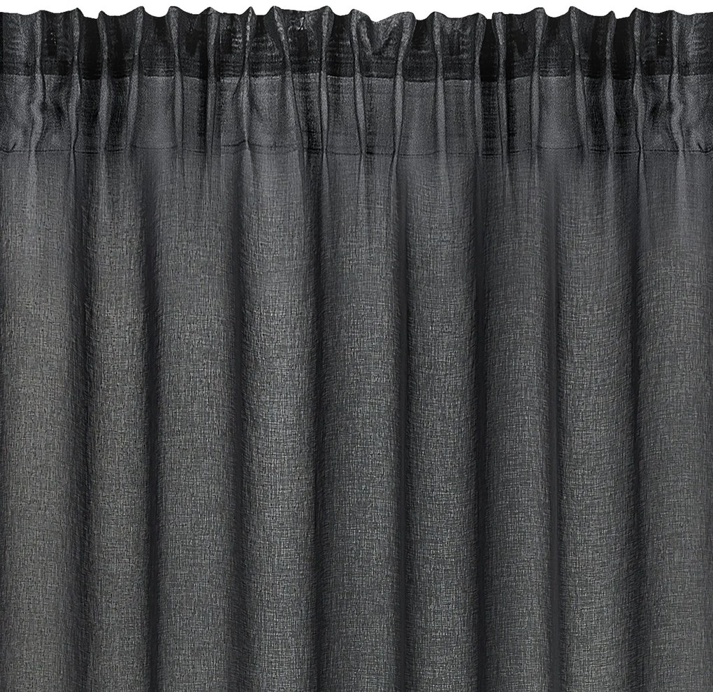 ZÁCLONA NA PÁSCE DOLLY 140X250 CM ČERNÁ