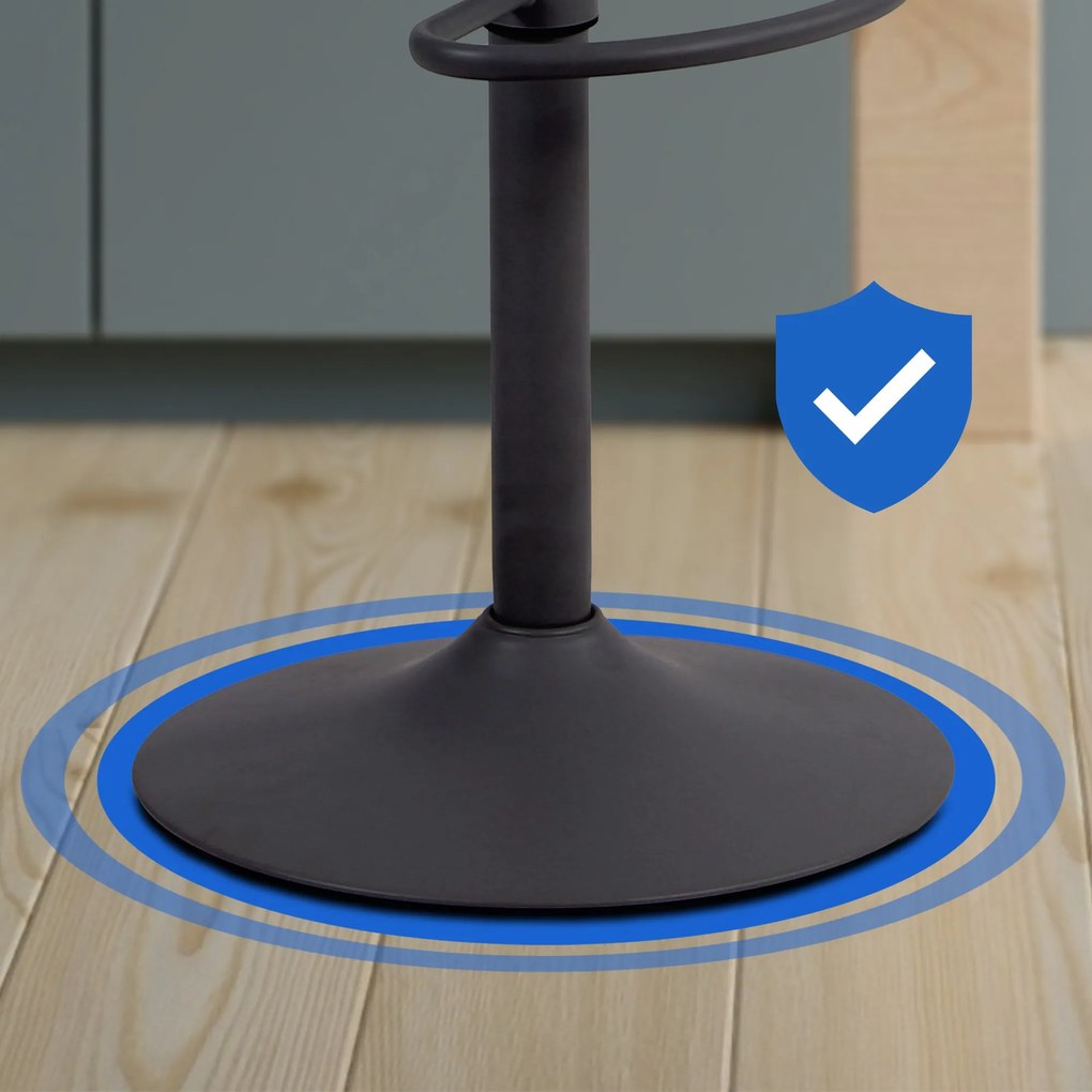 Sada 2 barových židlí Aveiro – černá