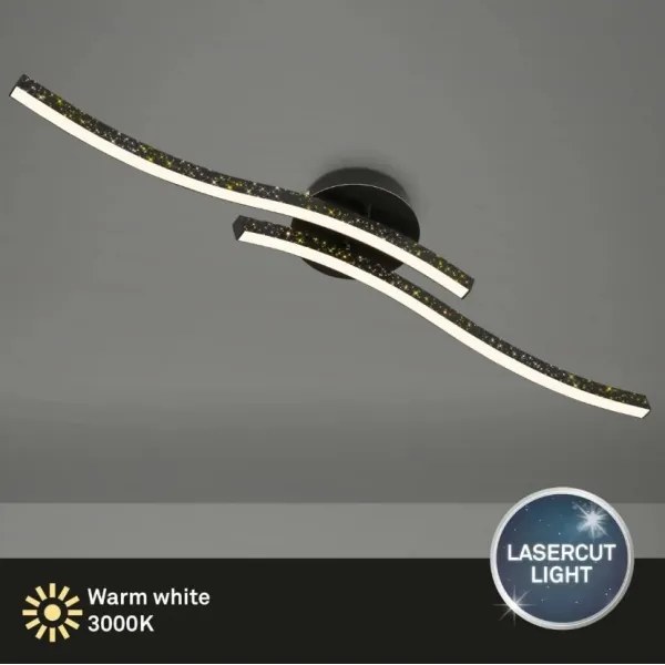 Briloner 3718-025 - LED Přisazený lustr REY 2xLED/6W/230V černá