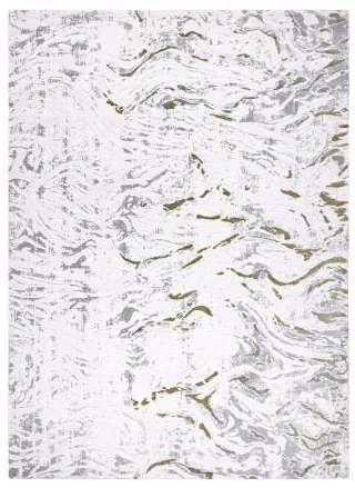 koberec AKRYL DIZAYN 123 světle šedá / zelená velikost 80x150 cm | krásné koberce cz