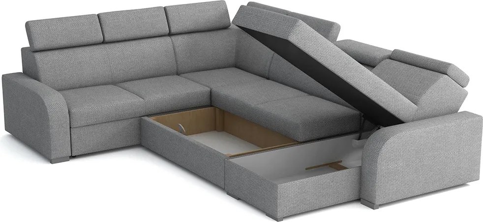 Sedací souprava OSLO U | 250x310x170 | rozkládací + 2x úložný prostor | VÝBĚR TKANIN