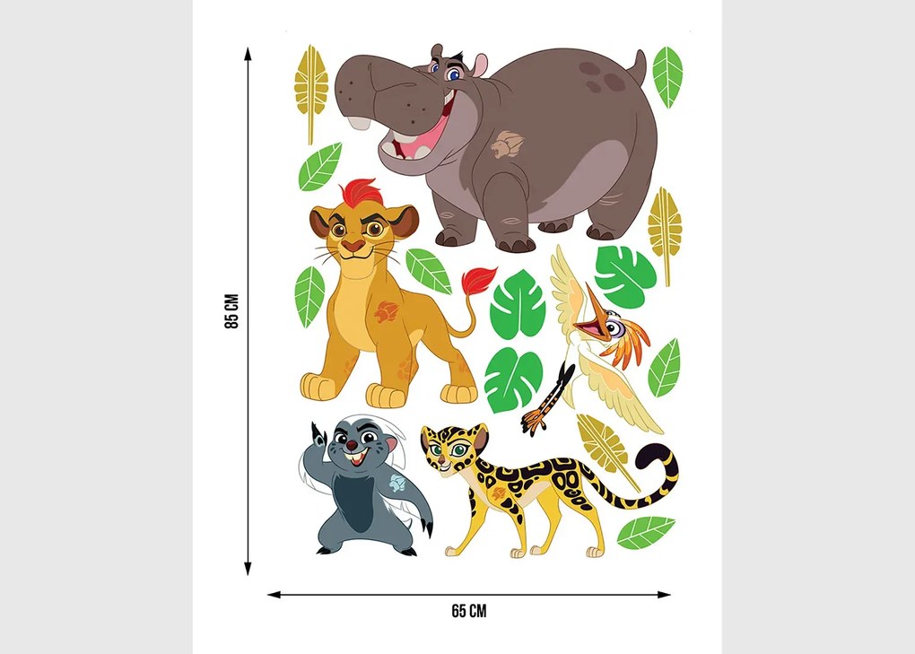 Dětská samolepka na zeď Disney Lví Hlídka | 65 x 85 cm | DDK2301