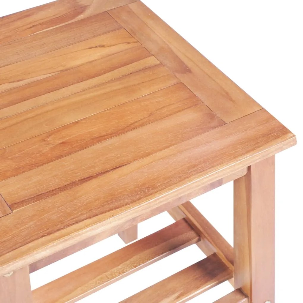 vidaXL Marketos Konferenční stolek 40 x 40 x 50 cm čtvercový masivní teak