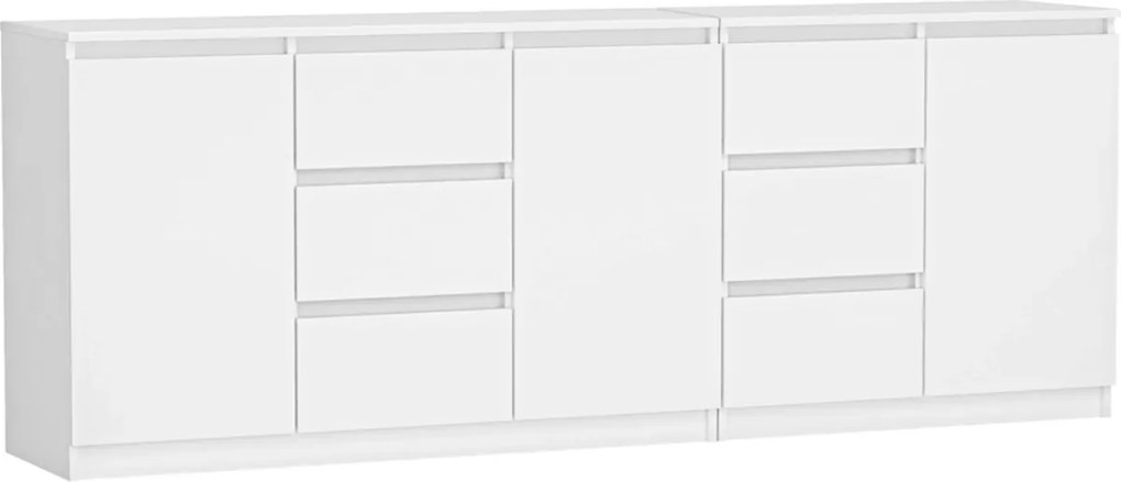Komoda COSTA 1D3S/2D3S Bílá