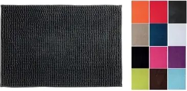 MSV CHENILLE koupelnová předložka 60 x 90 cm tmavě šedá / mikrovlákno