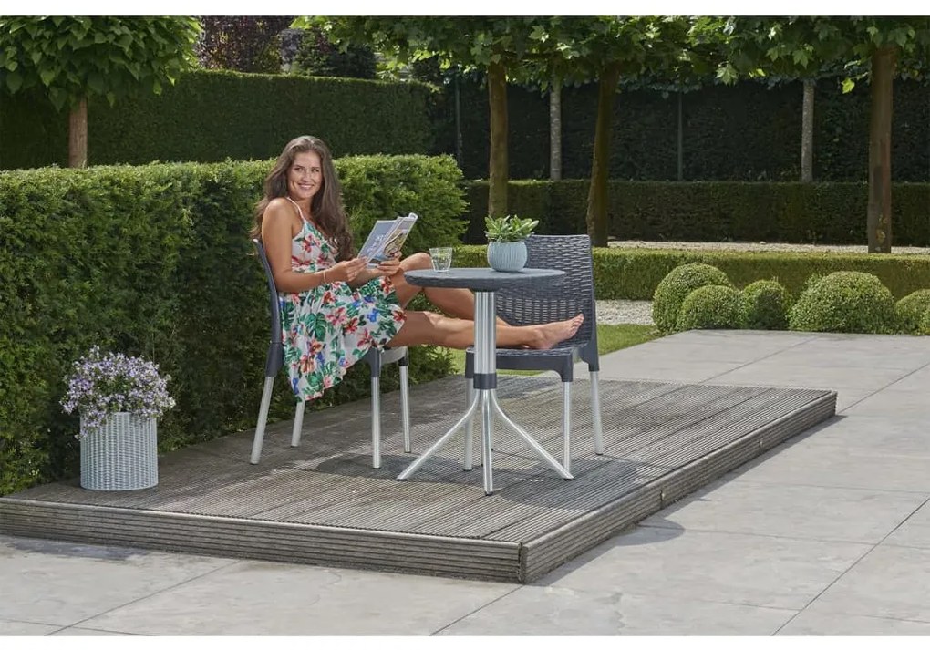 Keter Bistro Set Chelsea Grafitový 223562