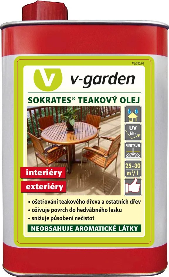 VeGA Sokrates V-garden Teak olej 0,6l