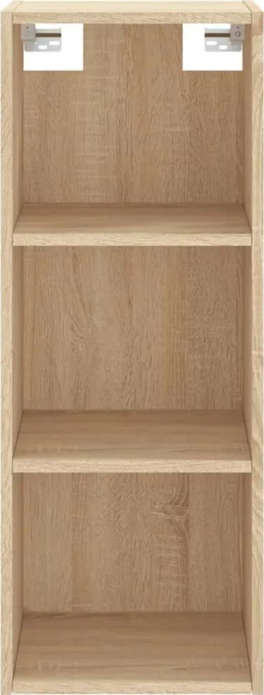 vidaXL Skříň highboard 34,5 x 34 x 180 cm kompozitní dřevo [3190064] Barva: Černá