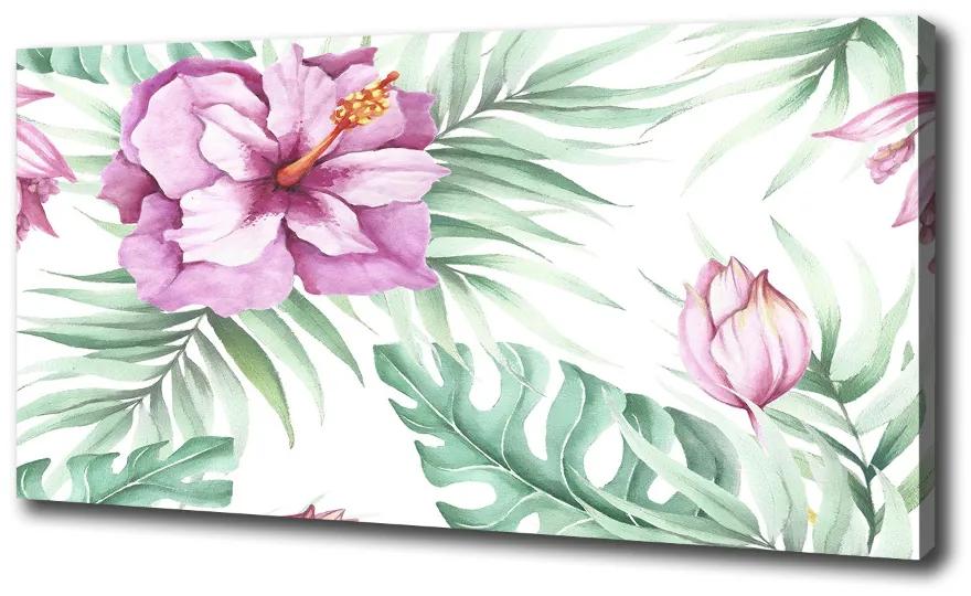 Wallmuralia Foto obraz canvas Havajské květiny 100x50